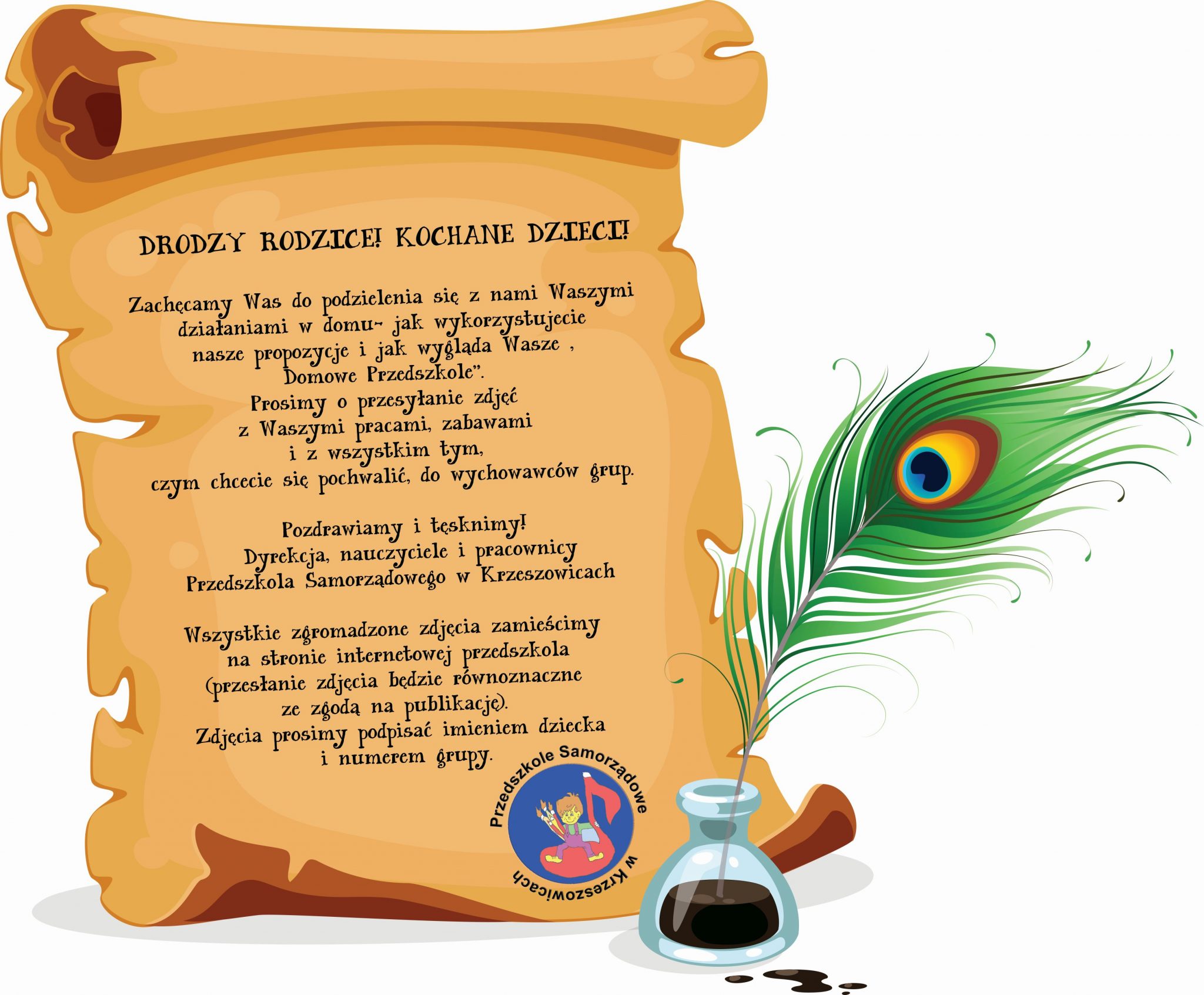 List do Dzieci i Rodziców - Przedszkole Samorządowe w Krzeszowicach
